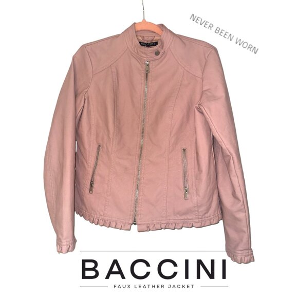 Baccini | Jackets & Coats | Baccini Rose Faux Leather Jacket | Poshmark